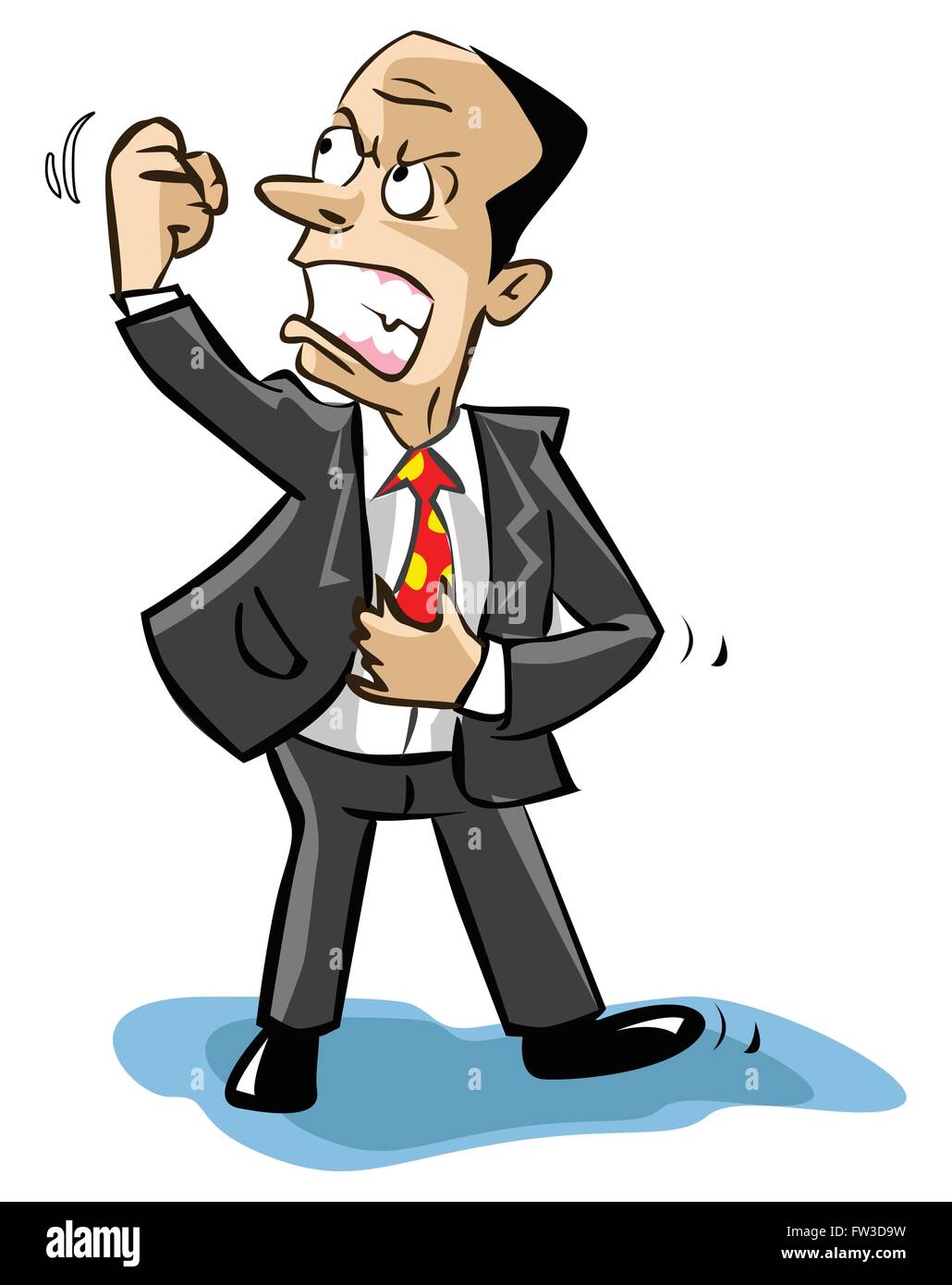 Angry Businessman Clipart