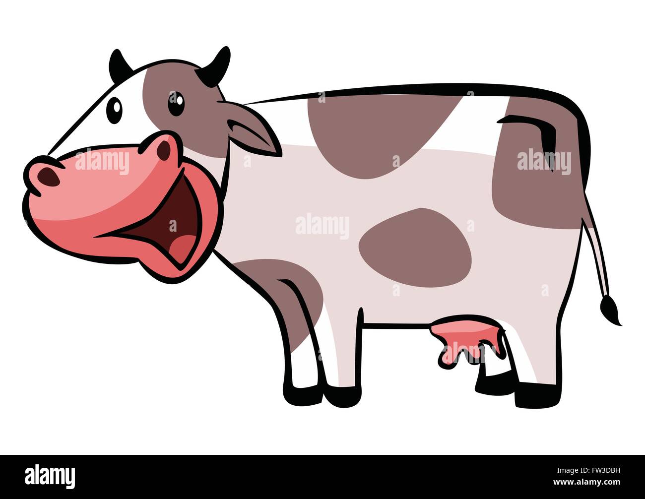 Cow cartoon hi-res stock photography and images - Alamy