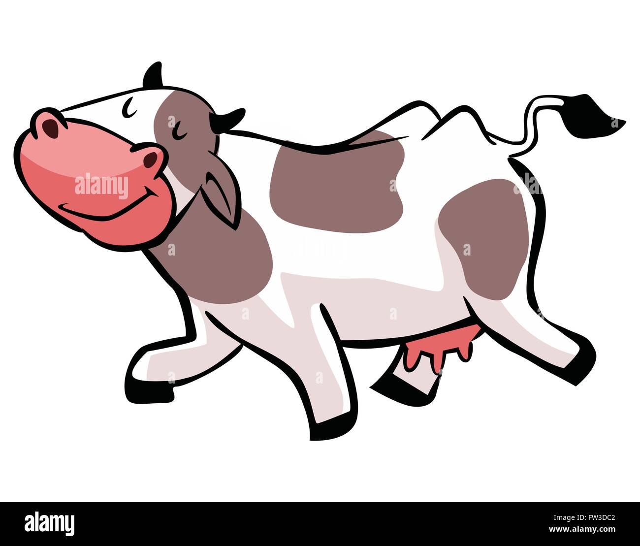 Bull walk Stock Vector Images - Alamy