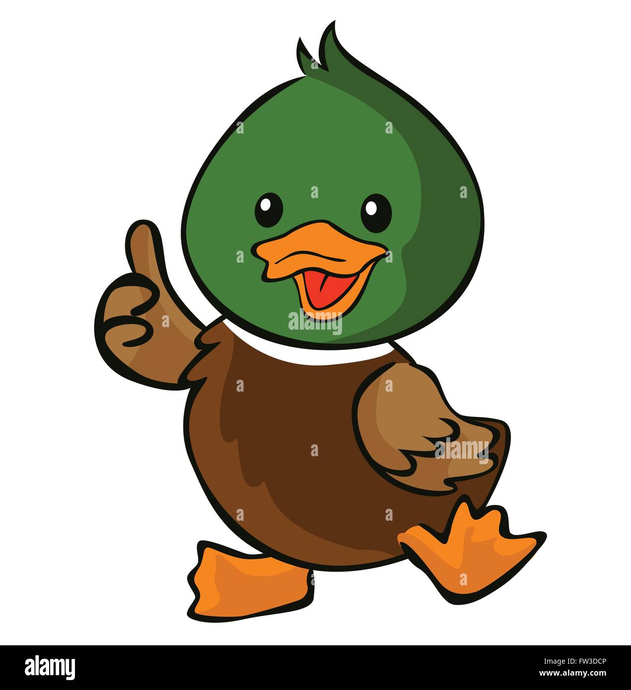 Thumb up duck Stock Vector Image & Art - Alamy