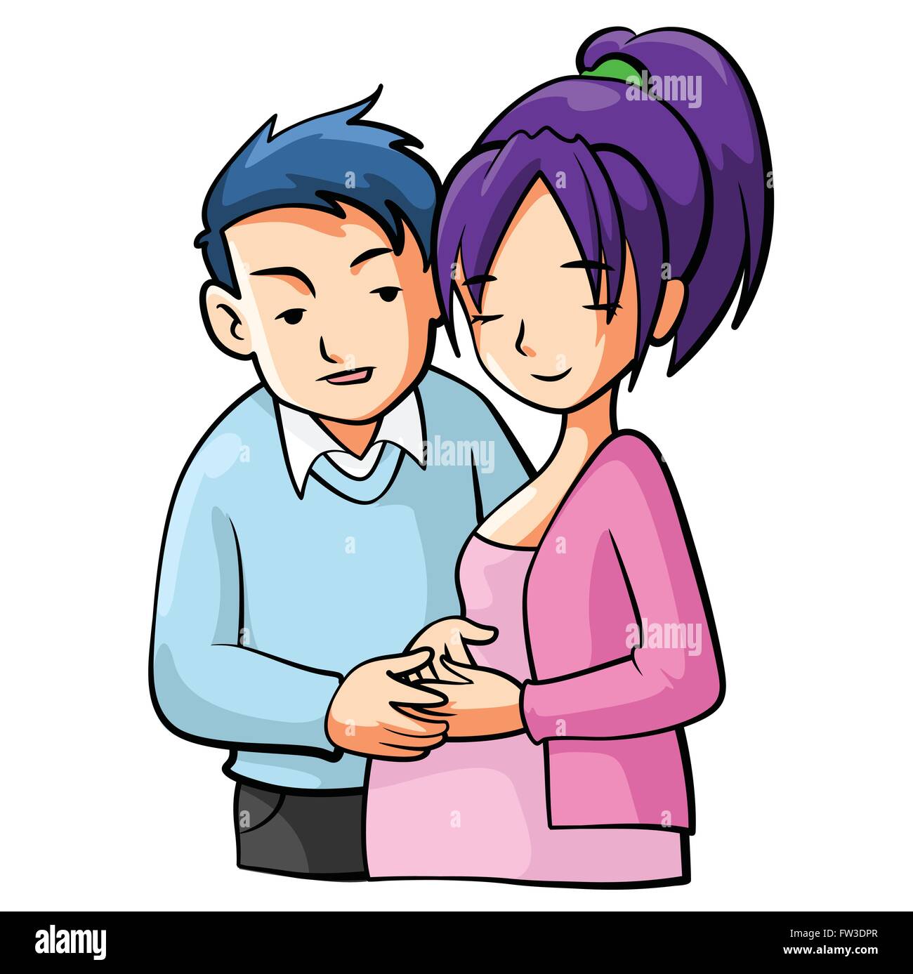 Pregnant husband african Cut Out Stock Images & Pictures - Alamy