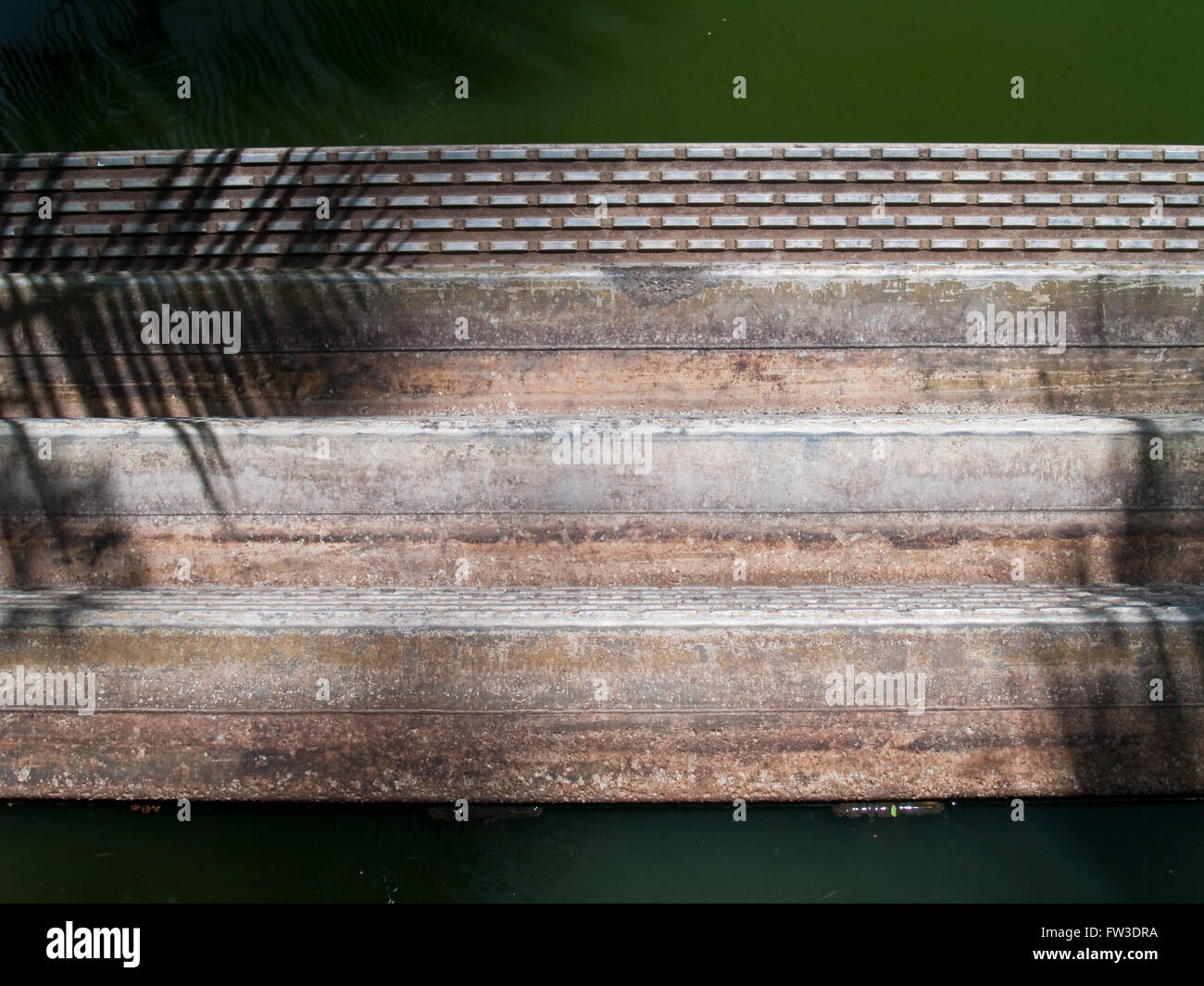 Metal raft floating on water Stock Photo - Alamy