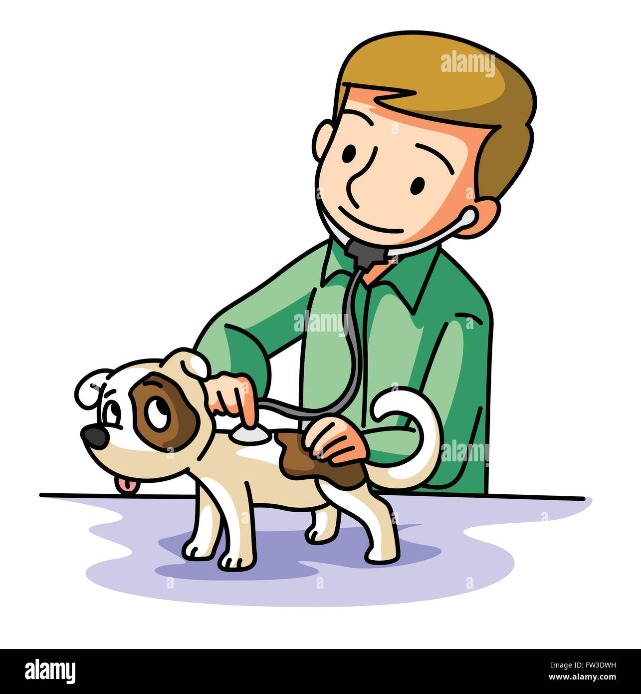 Giving medicine to dog Stock Vector Images - Alamy