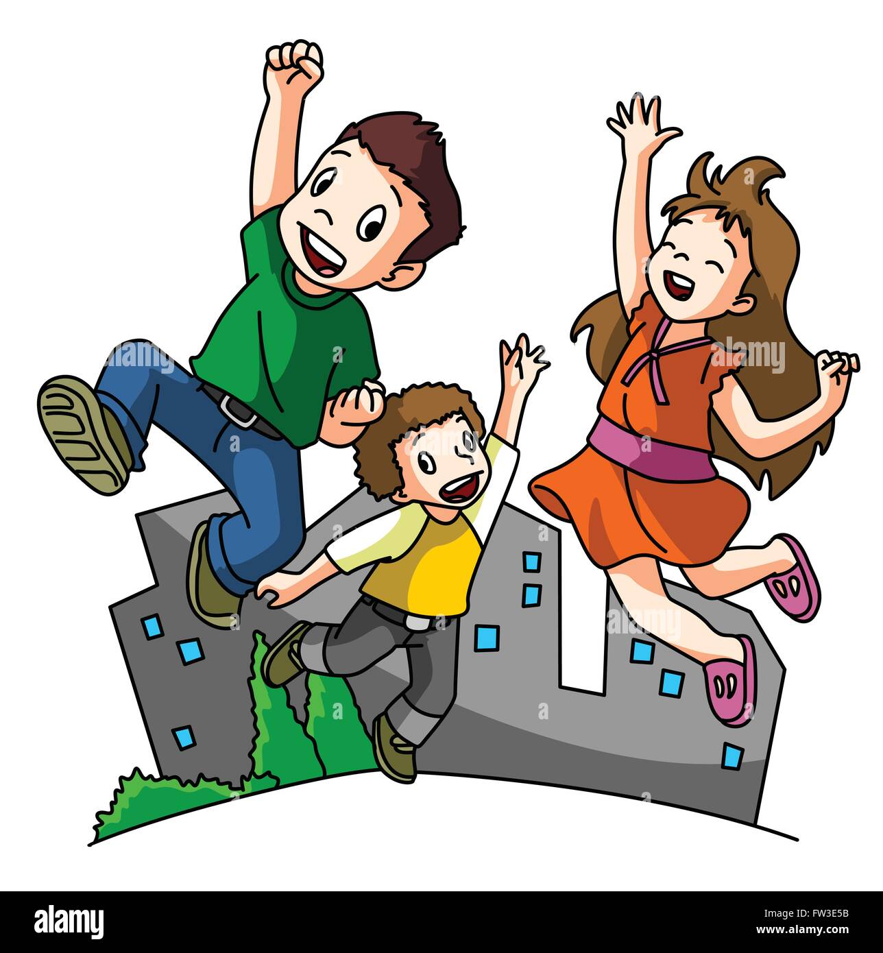 Joy learning fun happy Stock Vector Images - Alamy