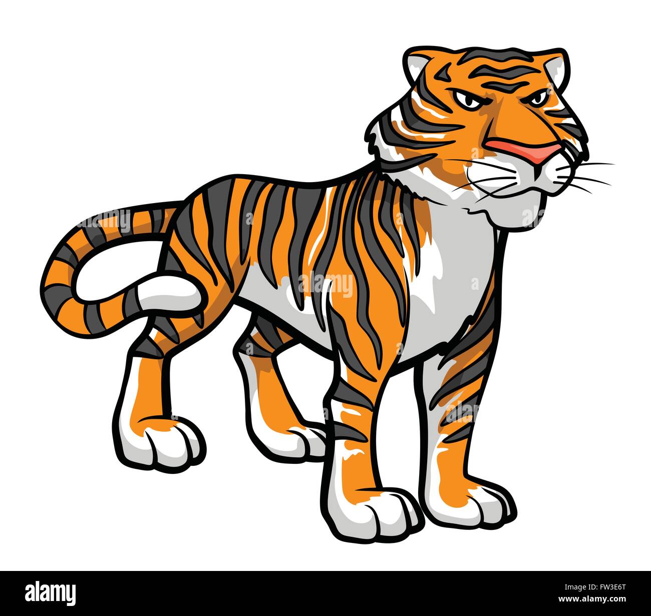Tiger cartoon hi-res stock photography and images - Alamy