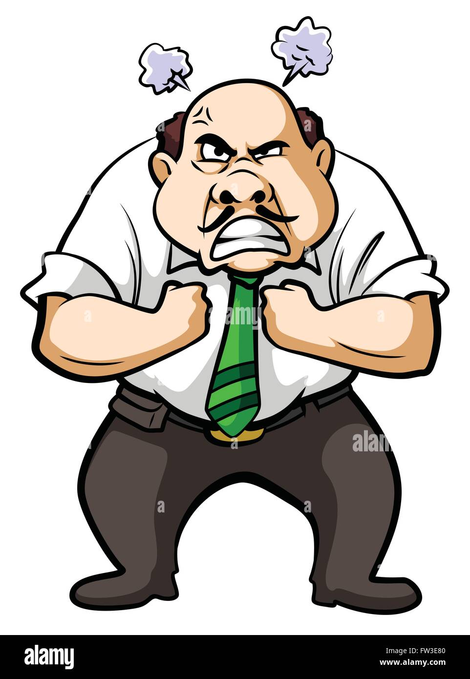 Angry screaming bad man Stock Vector Images - Alamy