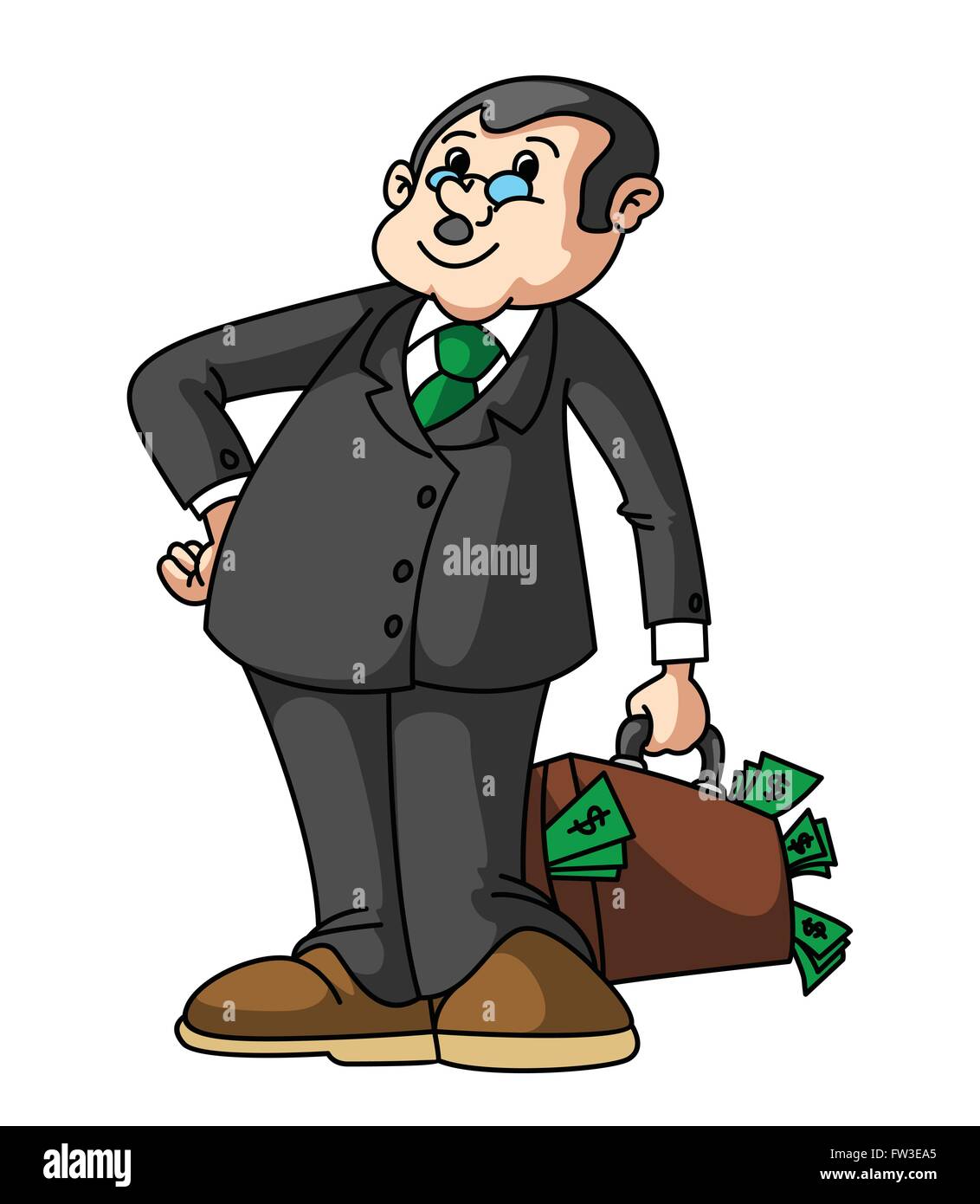 Person holding a bag with money Stock Vector Images - Alamy