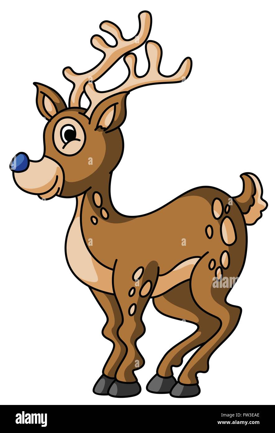 Large deer Stock Vector Images - Alamy