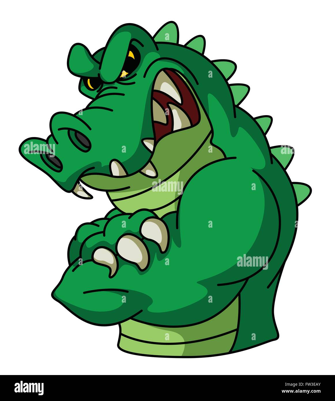 Strong crocodile mascot hi-res stock photography and images - Alamy
