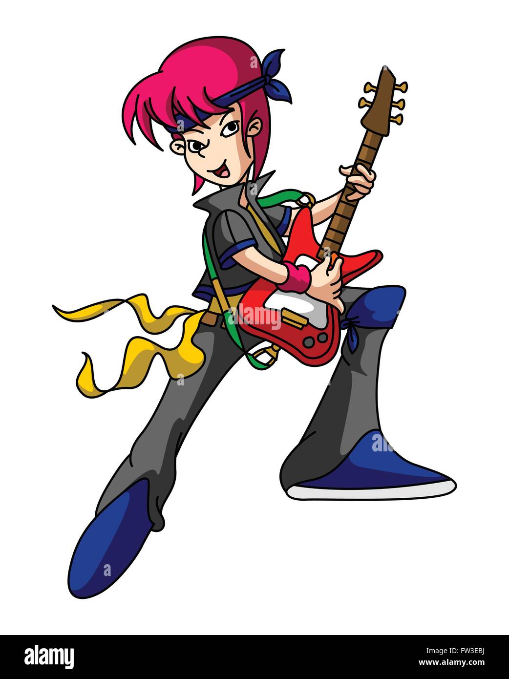 Cartoon rocker hi-res stock photography and images - Alamy
