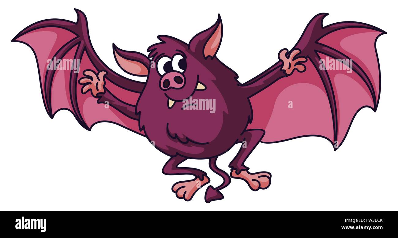 Bat cartoon hi-res stock photography and images - Alamy