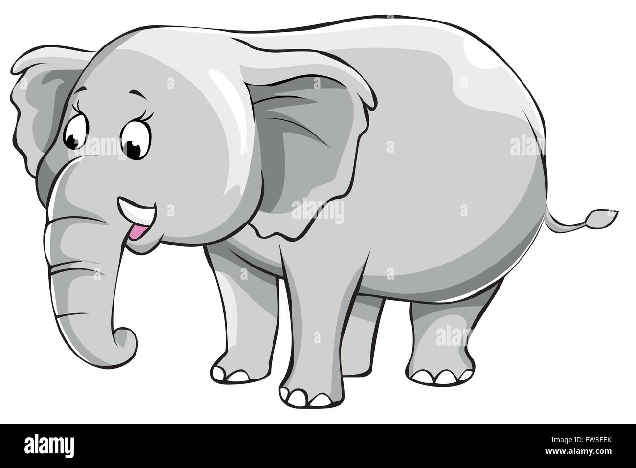 Elephant cartoon hi-res stock photography and images - Alamy