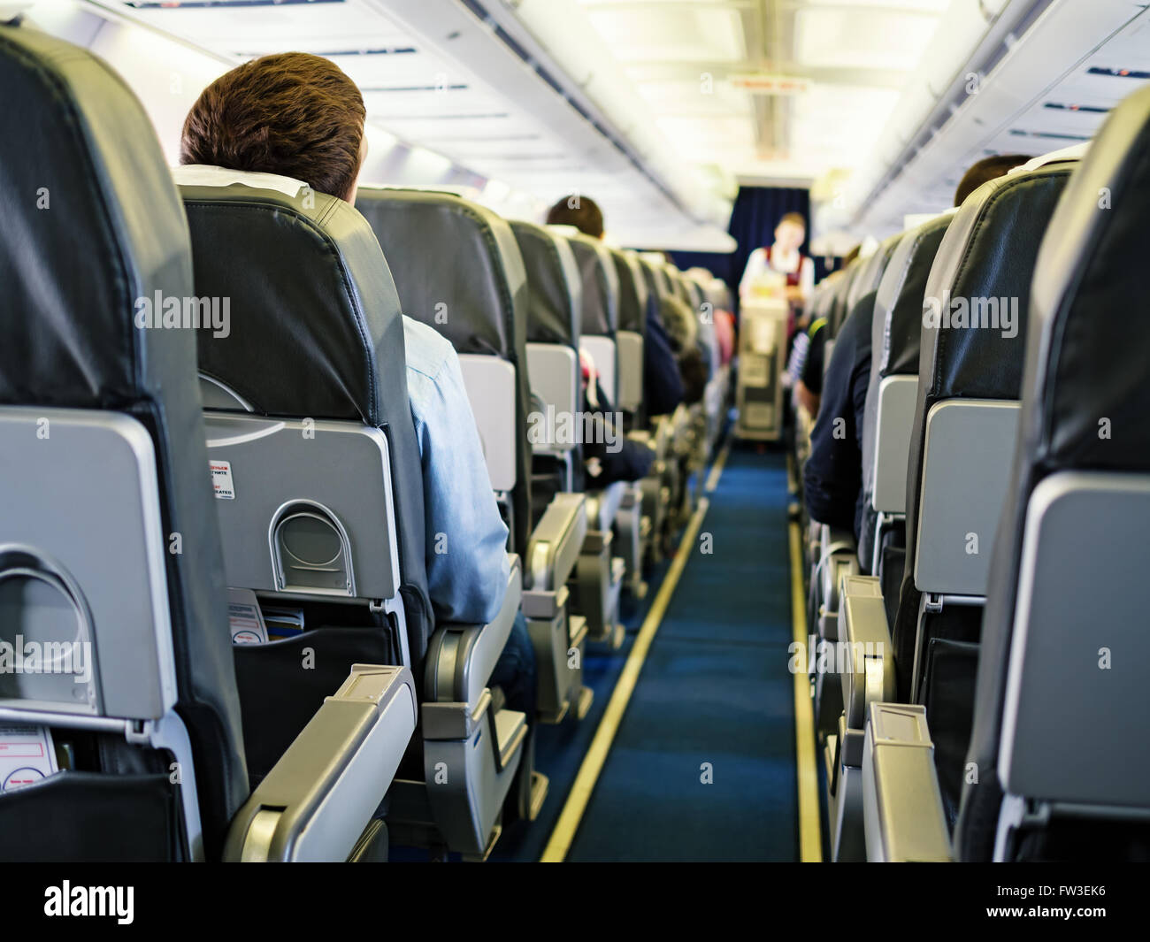 Aircraft inside low angle seats hi-res stock photography and images - Alamy