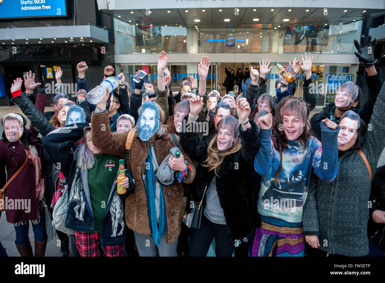 Fans wearing Leonardo DiCaprio masks celebrated the star's Oscar win by ...
