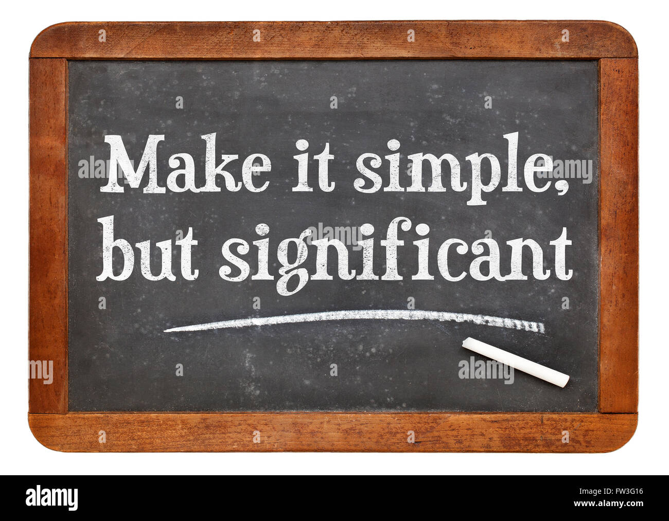 Make It Simple But Significant
