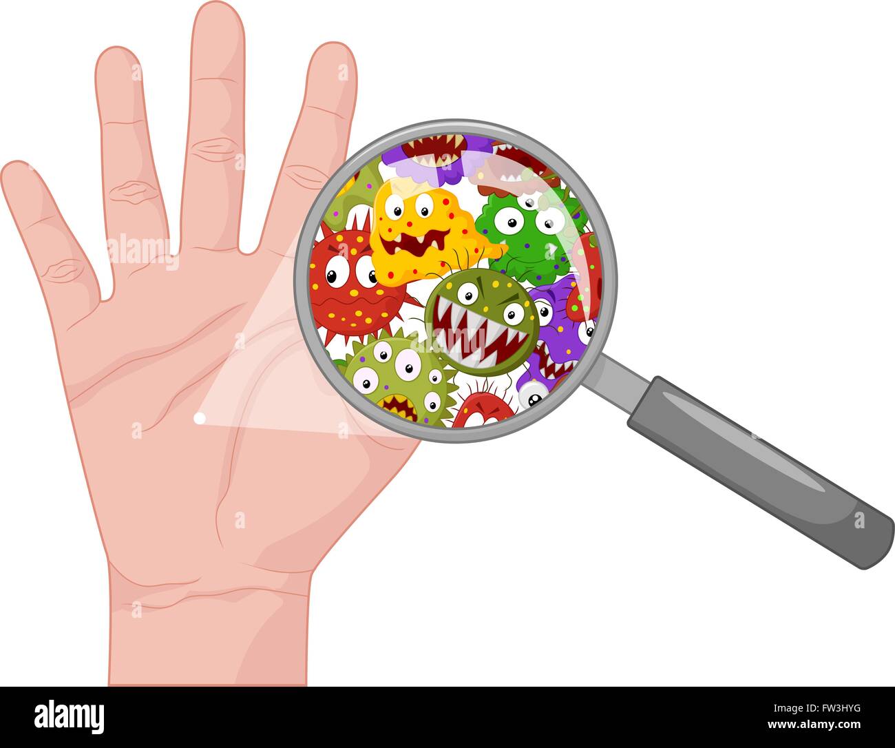 Muddy Hand Stock Vector Images - Alamy