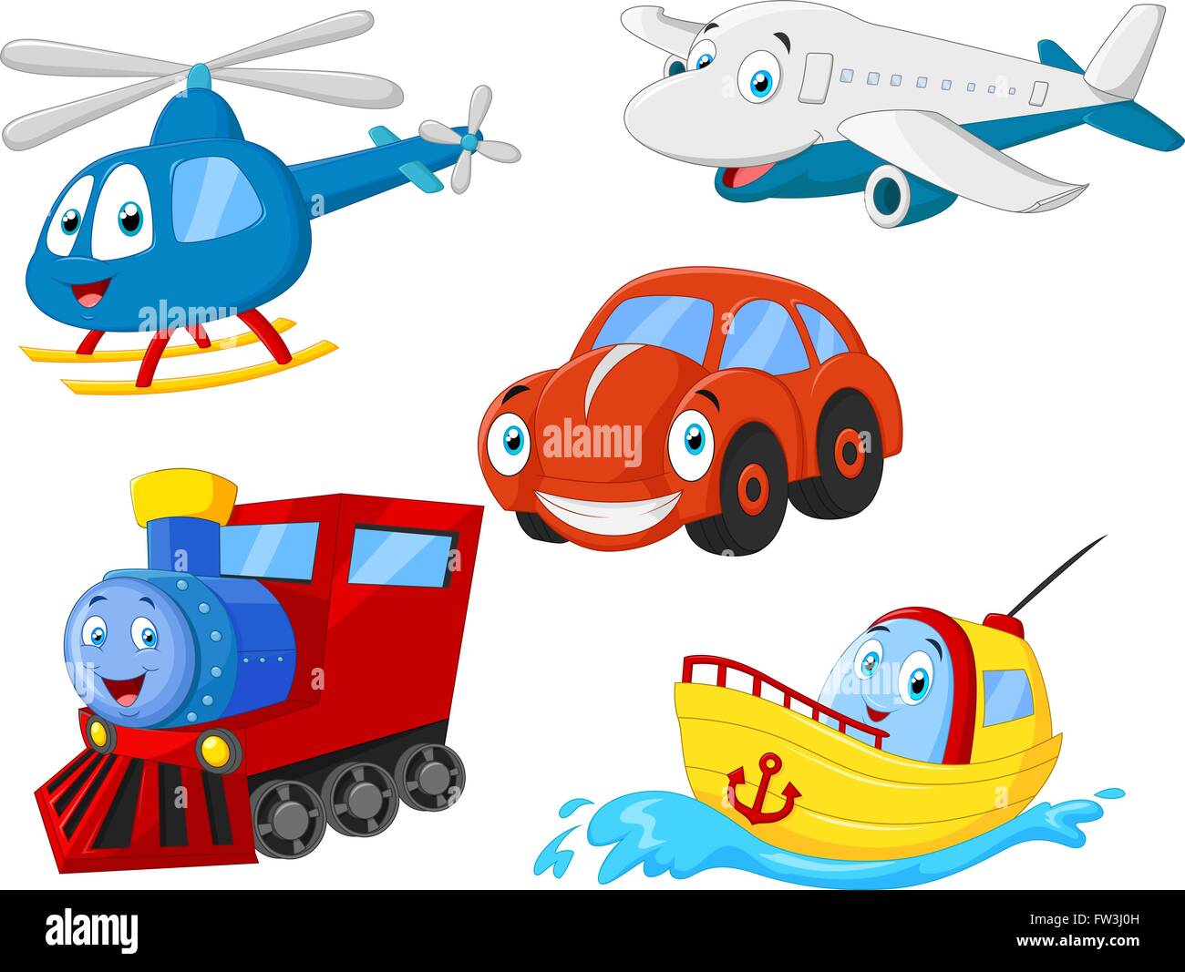 Cartoon transportation collection Stock Vector Image & Art - Alamy