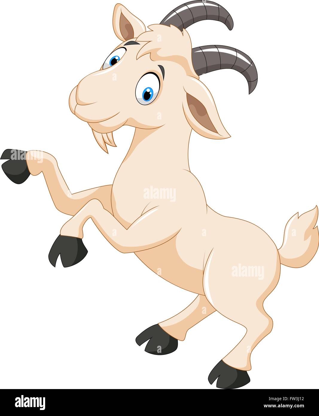 Cartoon goat character Stock Vector Image & Art - Alamy