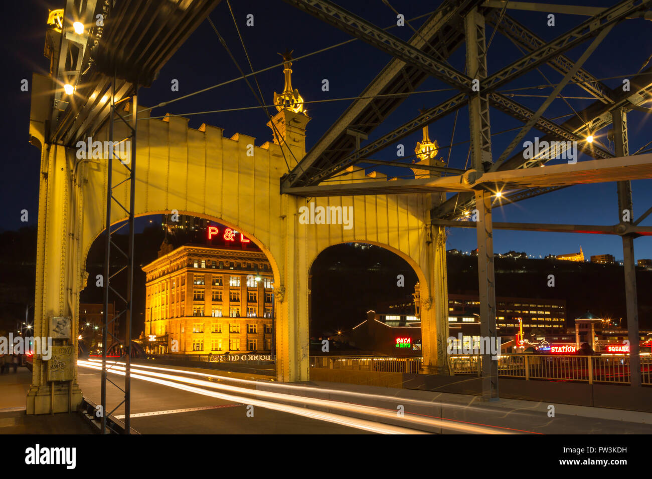 SMITHFIELD STREET BRIDGE STATION SQUARE SOUTH SHORE PITTSBURGH ...
