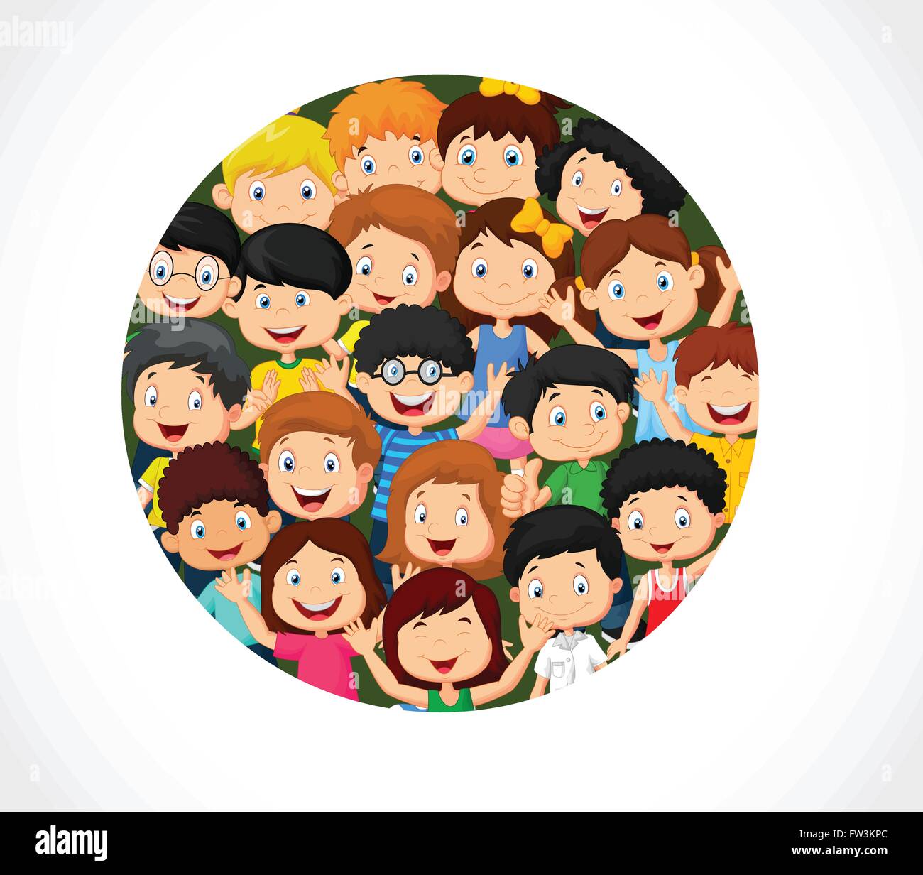 Crowd of children Stock Vector Image & Art - Alamy