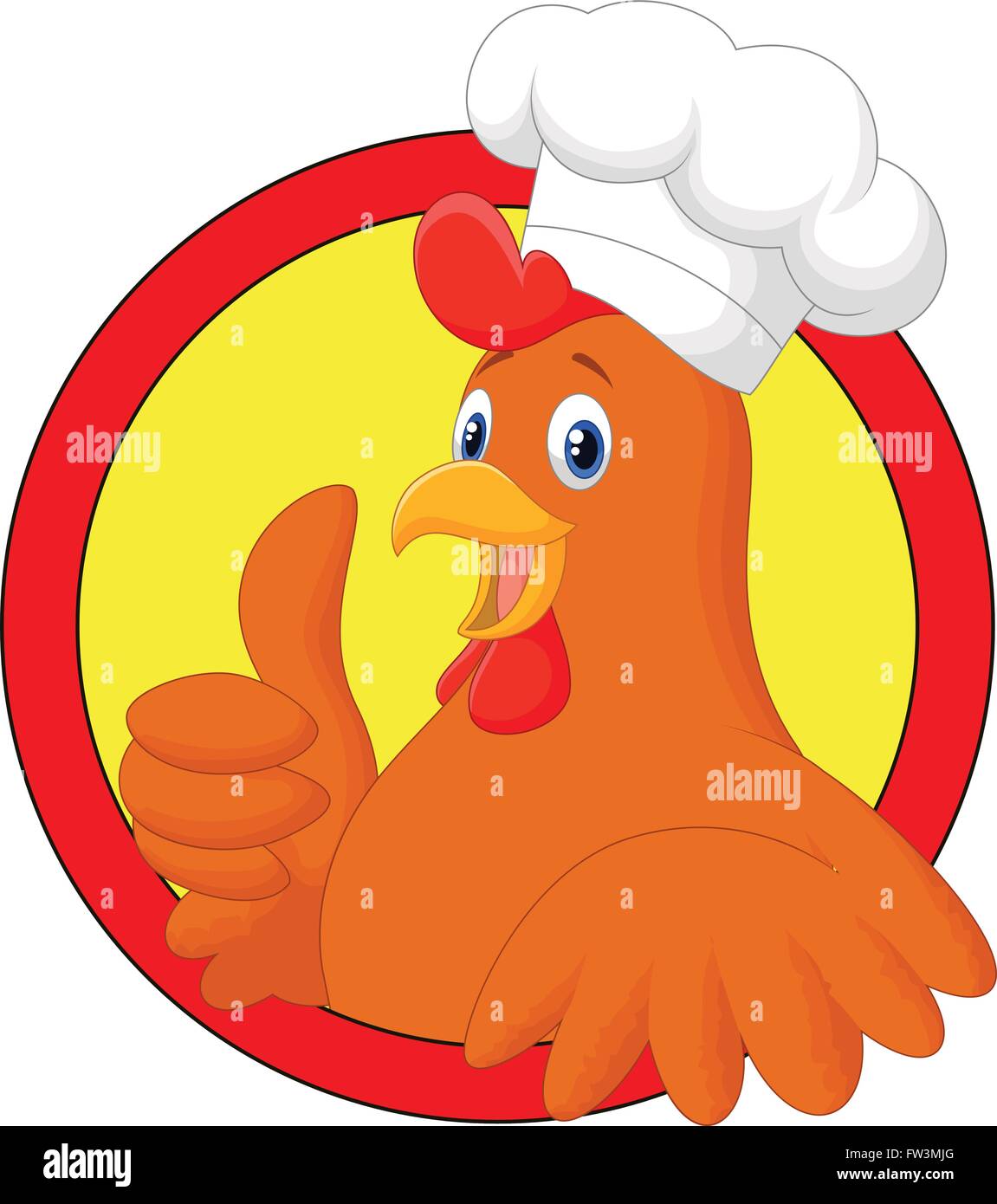 Rooster chef cartoon giving thumb up Stock Vector Image & Art - Alamy