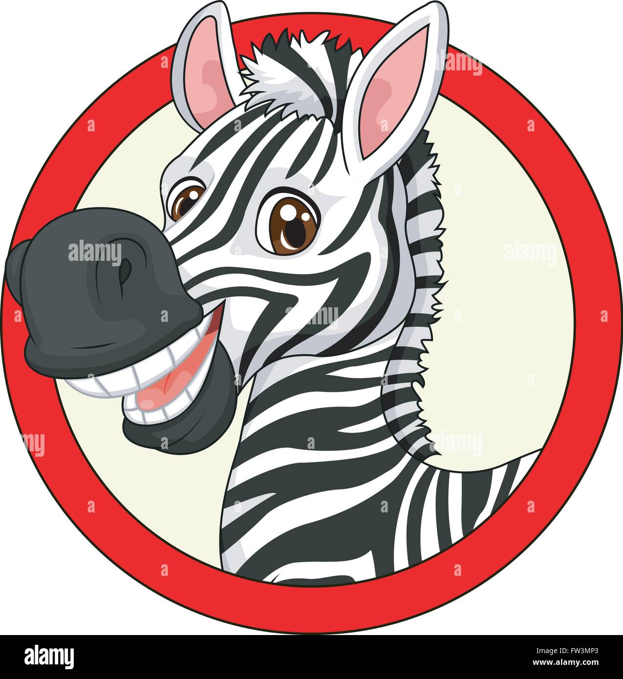 Cute zebra cartoon Stock Vector Image & Art - Alamy