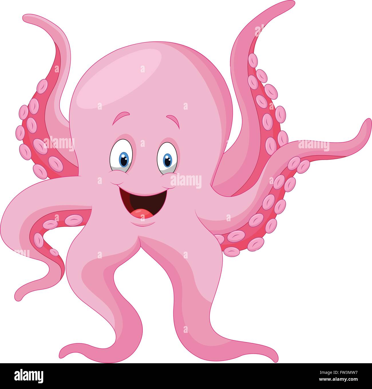 Cute octopus cartoon Stock Vector Image & Art - Alamy