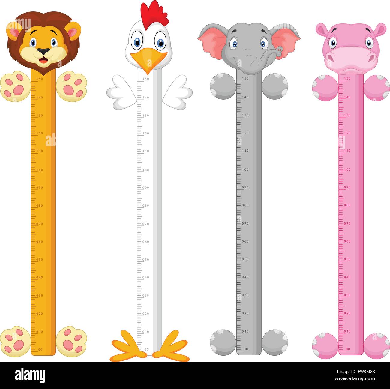 Happy cartoon baby lion standing hi-res stock photography and images ...