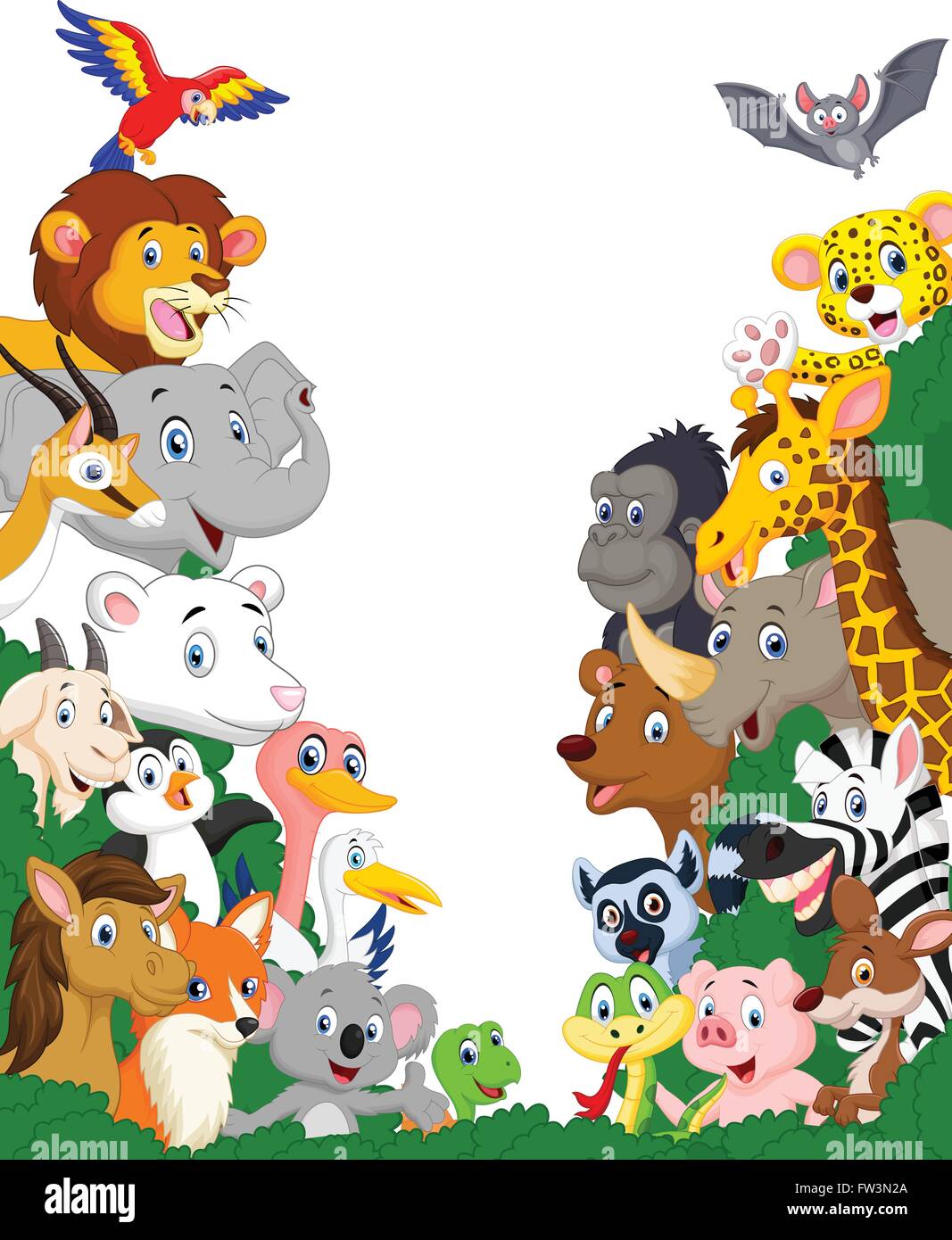 Wild animal background Stock Vector Image & Art - Alamy