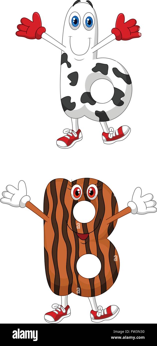 Cartoon alphabet B Stock Vector Image & Art - Alamy