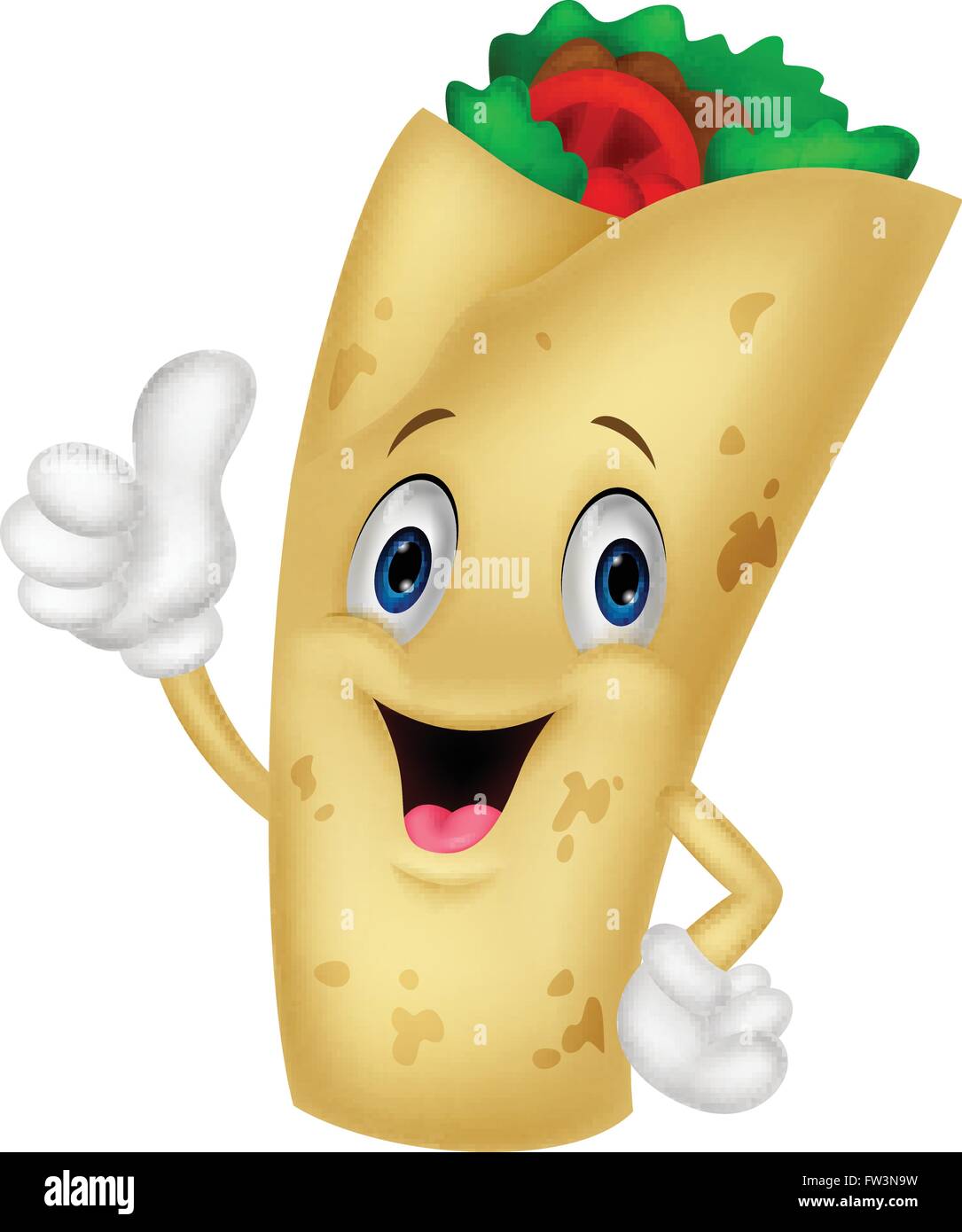 Red burrito Stock Vector Images - Alamy