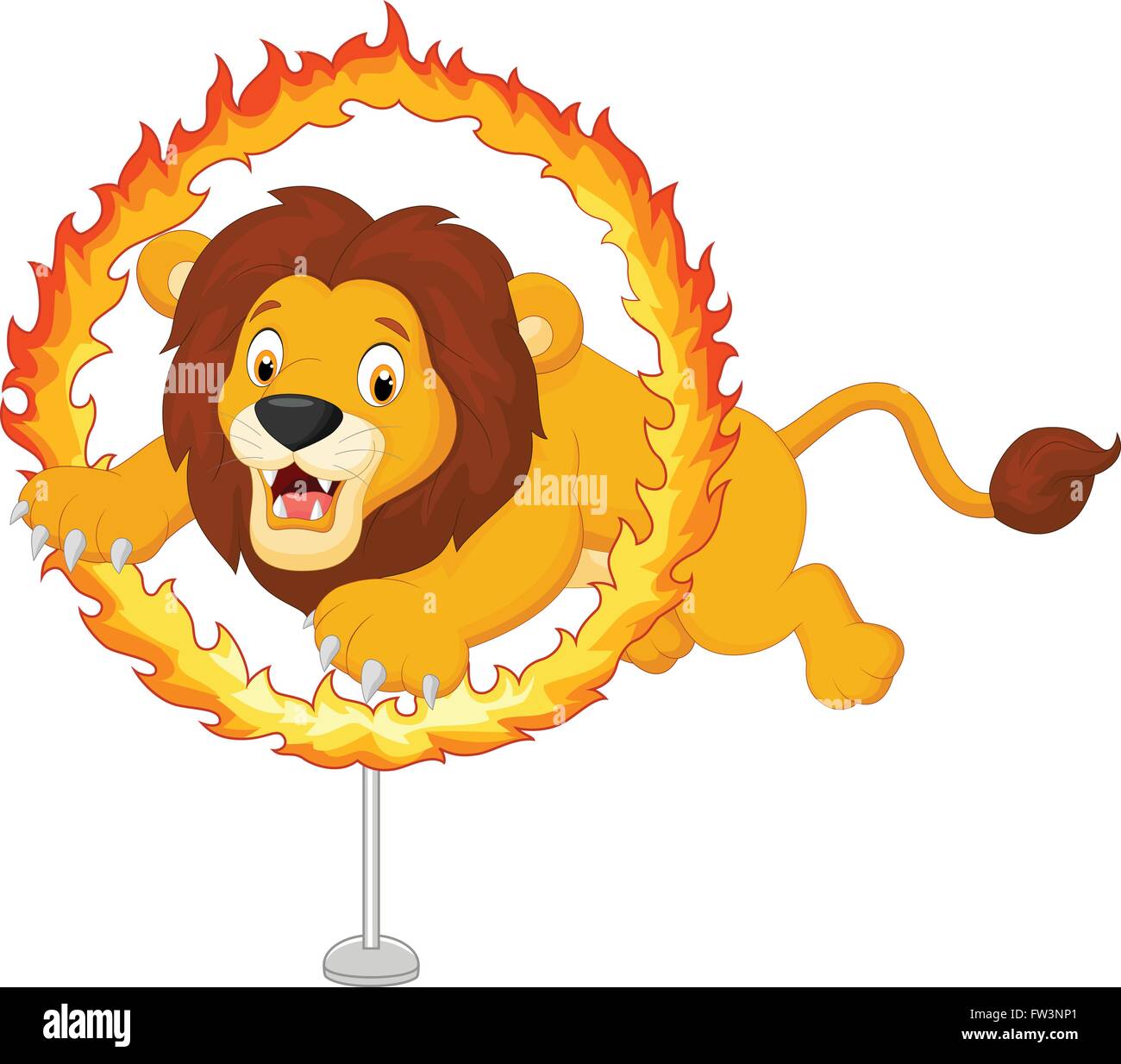 Circus Ring Of Fire Clipart