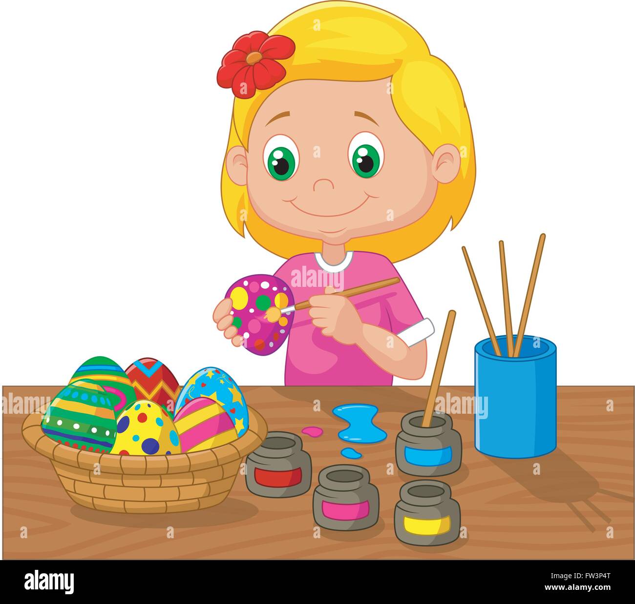 Child Boiled Egg Stock Vector Images - Alamy