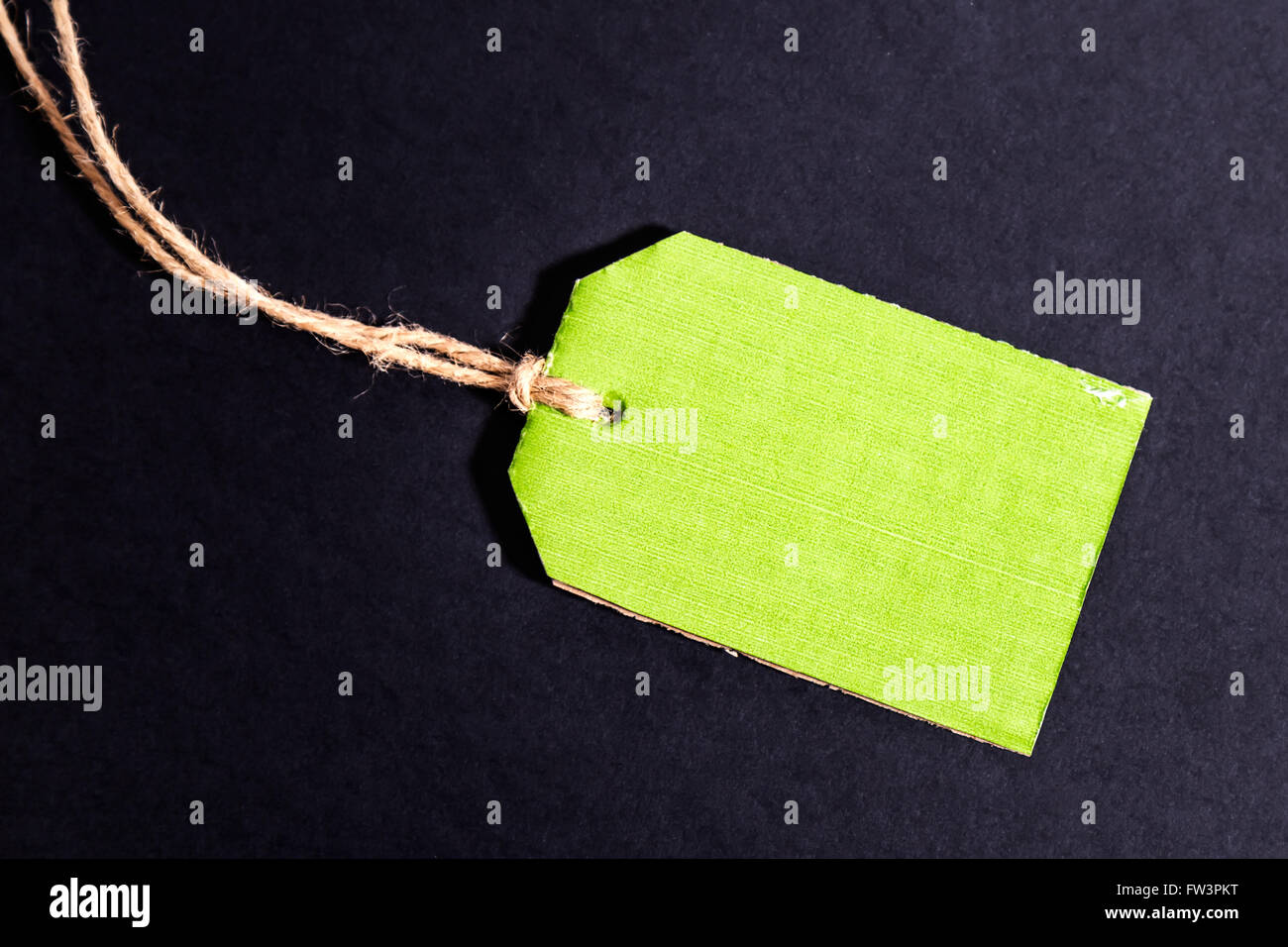 Blank Discount Price Tag Label on Black Grunge Textured Background ...