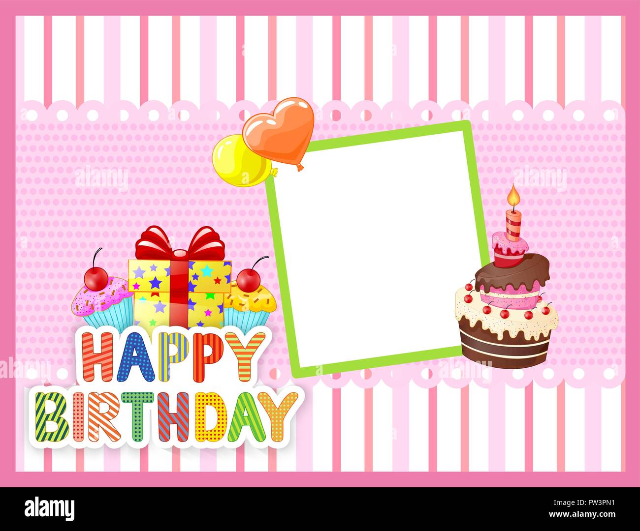 Illustration of Birthday card Stock Vector Image & Art - Alamy