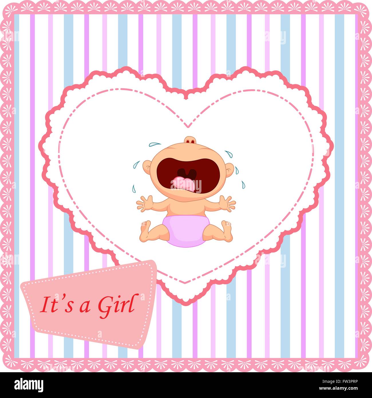 Cartoon crying baby hi-res stock photography and images - Alamy
