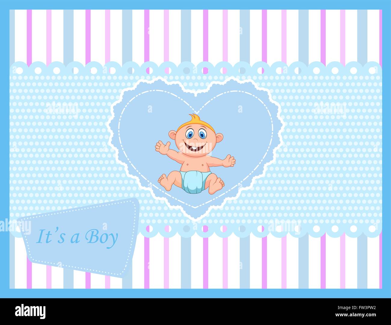 Cute cartoon baby card Stock Vector Image & Art - Alamy