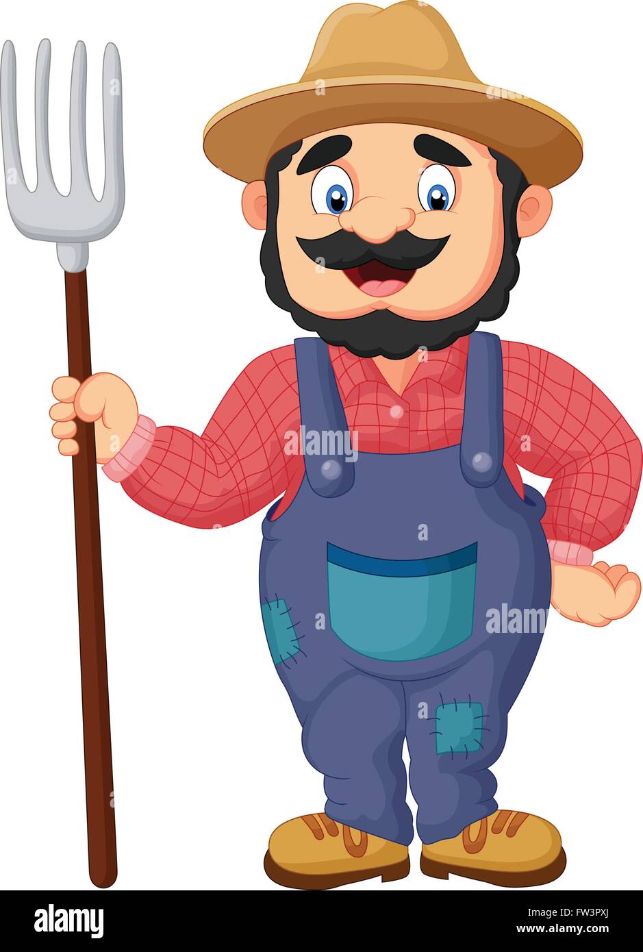 Cartoon farmer hi-res stock photography and images - Alamy