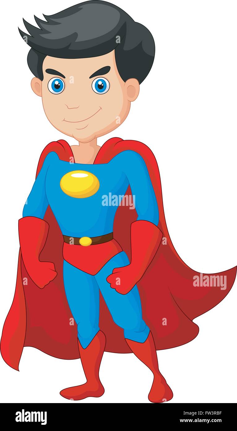 Super hero boy posing Stock Vector Image & Art - Alamy