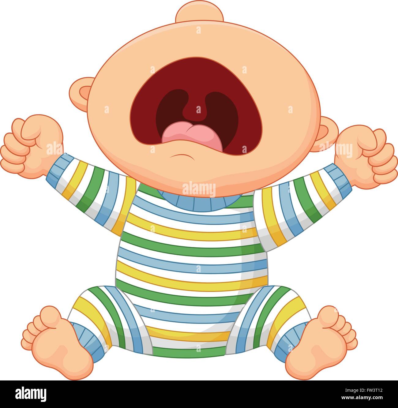 Crying Baby Boy Cartoon