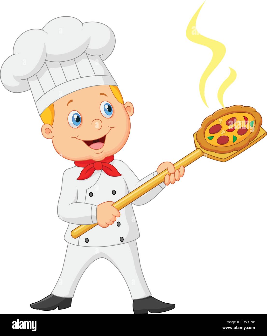 Little baker with bread cartoon hi-res stock photography and images - Alamy