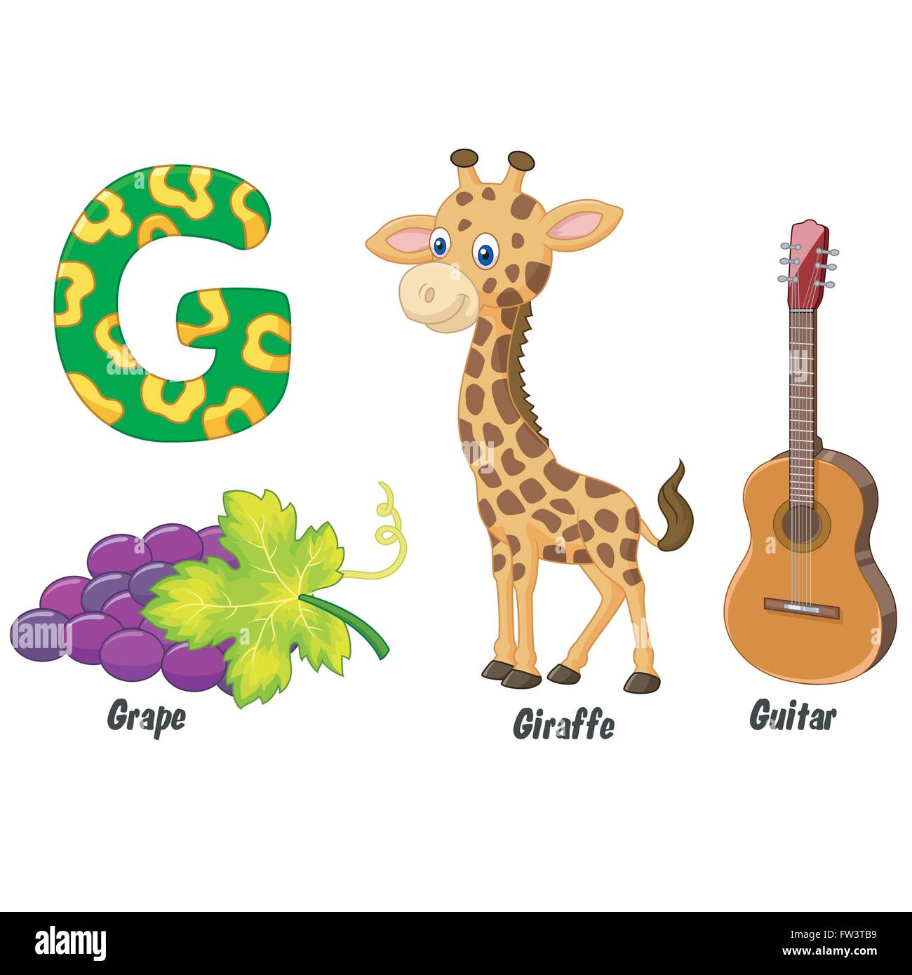 Illustration of G alphabet Stock Vector Image & Art - Alamy