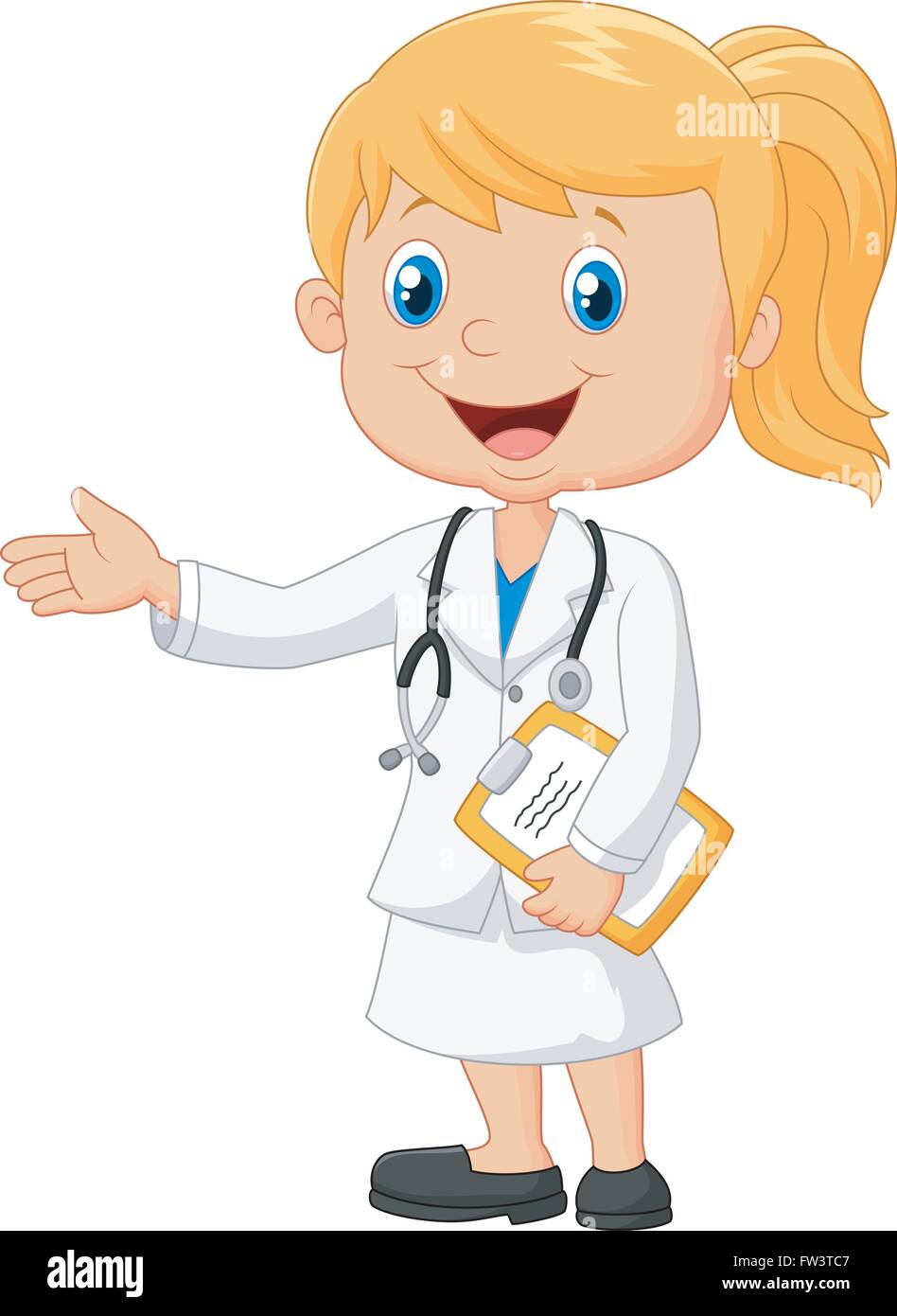 Cartoon doctor is explaining Stock Vector Image & Art - Alamy
