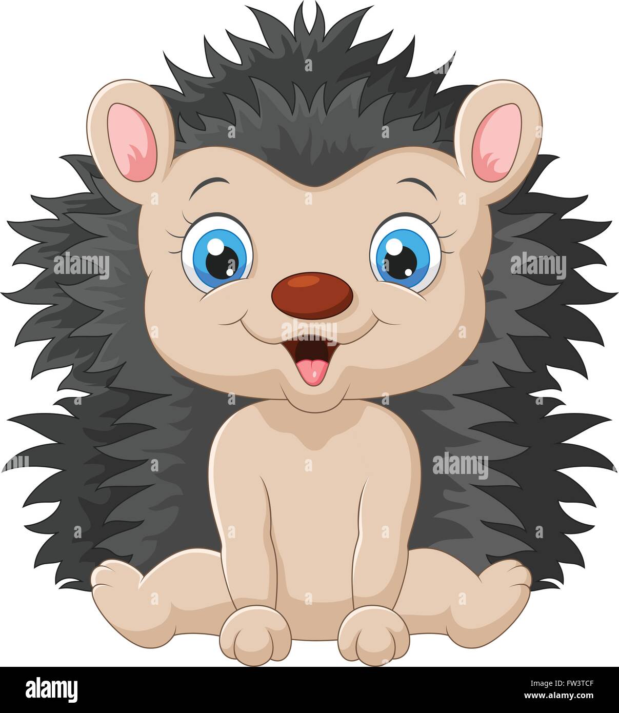 Cute cartoon hedgehog child Stock Vector Image & Art - Alamy