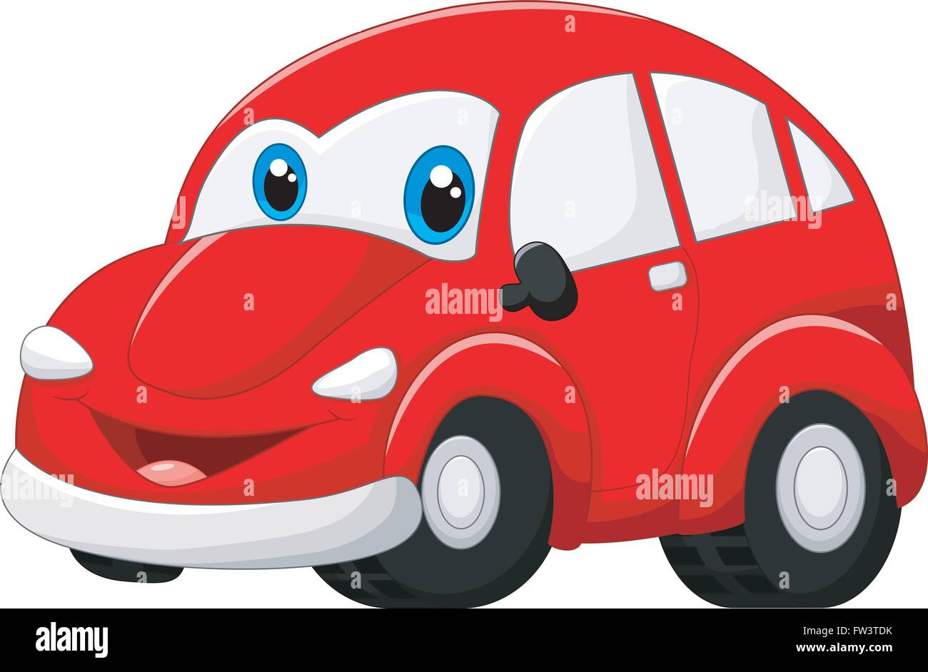 Catoon red car Stock Vector Image & Art - Alamy