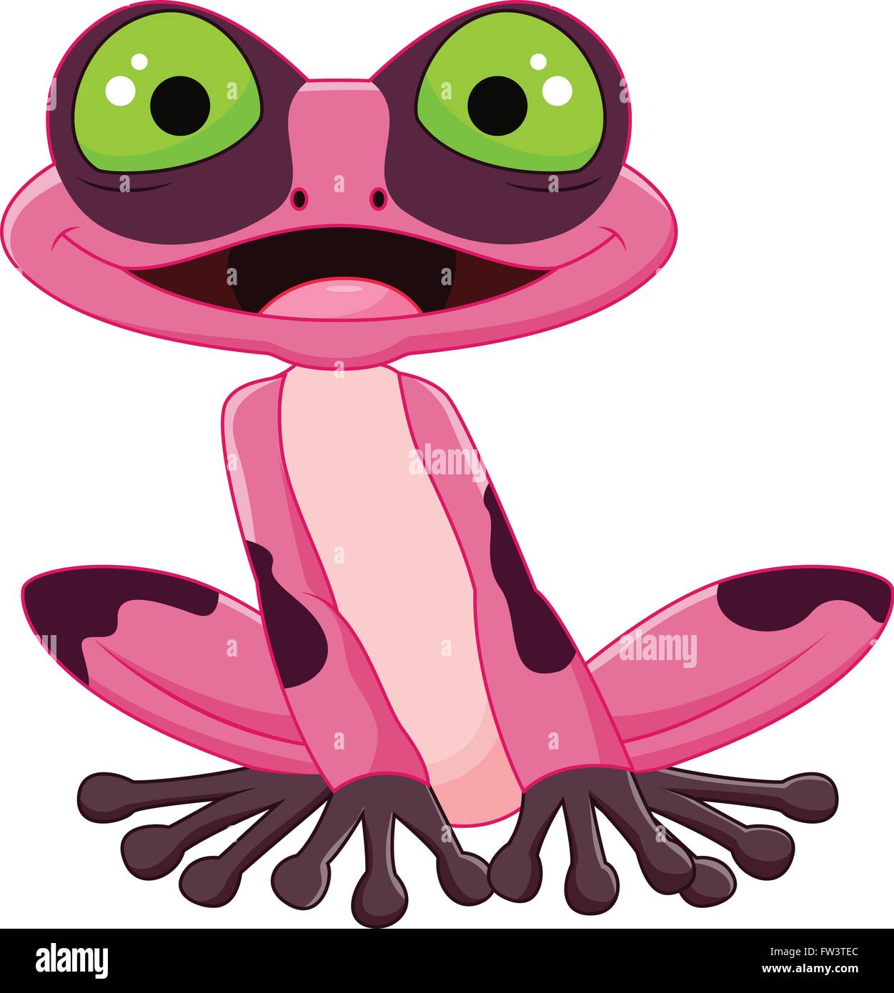 Cartoon smile frog Stock Vector Image & Art - Alamy
