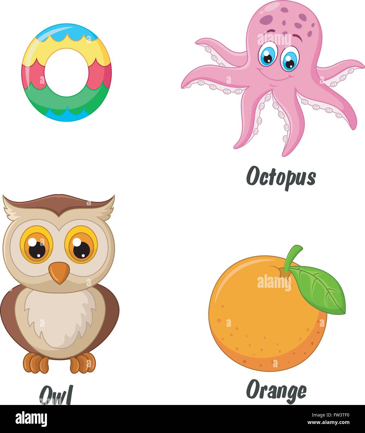 Illustration of O alphabet Stock Vector Image & Art - Alamy