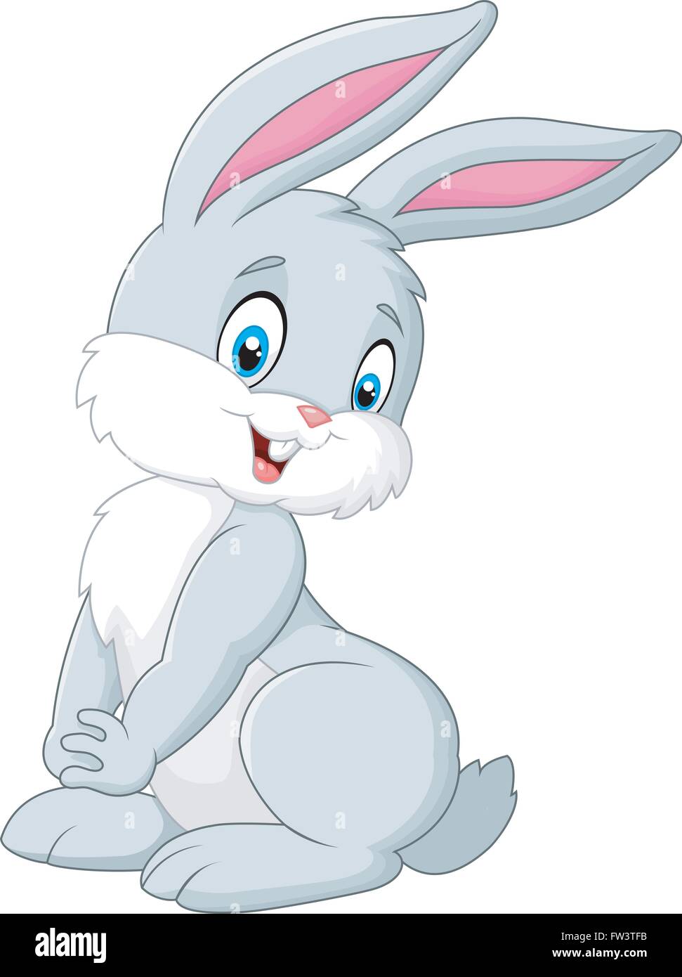 Cartoon adorable rabbit Stock Vector Image & Art - Alamy