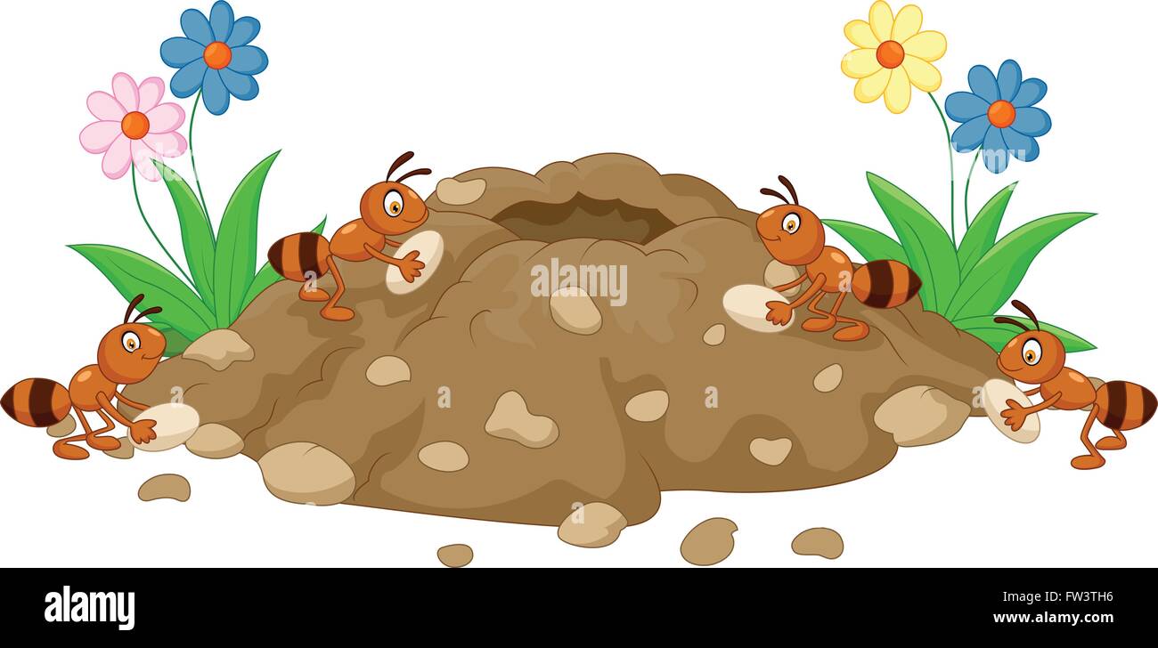 Anthill anthill Stock Vector Images - Alamy
