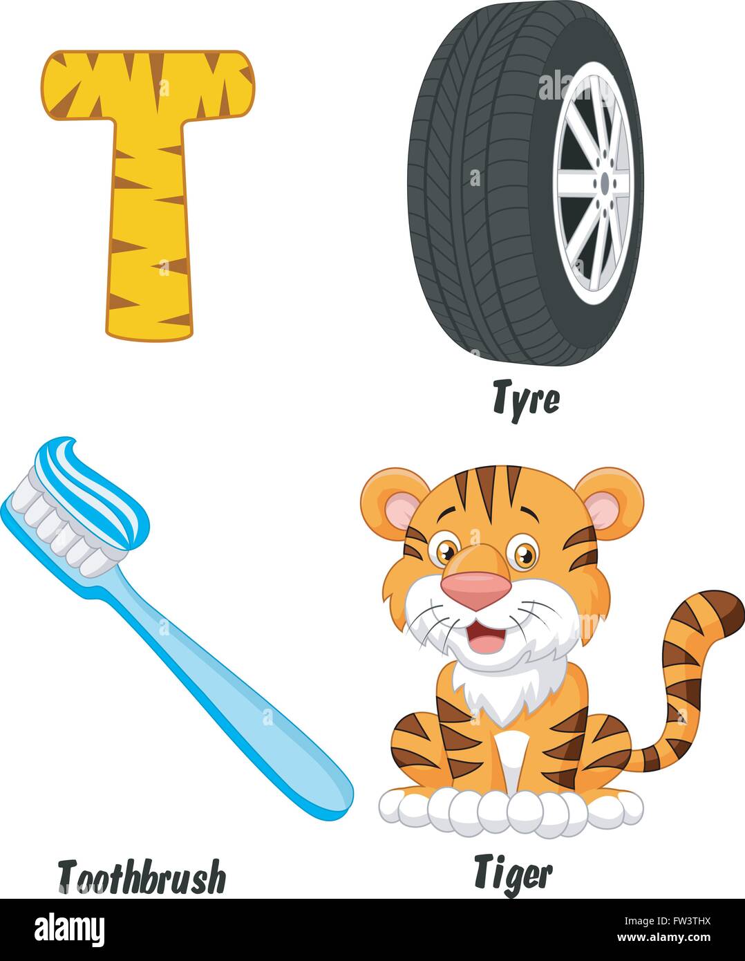 Illustration of T alphabet Stock Vector Image & Art - Alamy